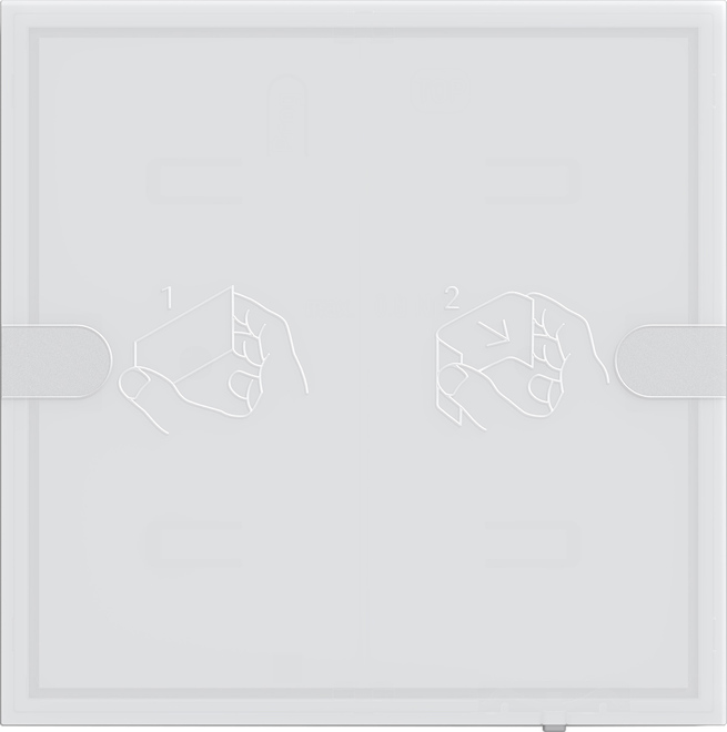 Gira KNX Tastsensor 4 Komfort 1f TS4 ws 5001003
