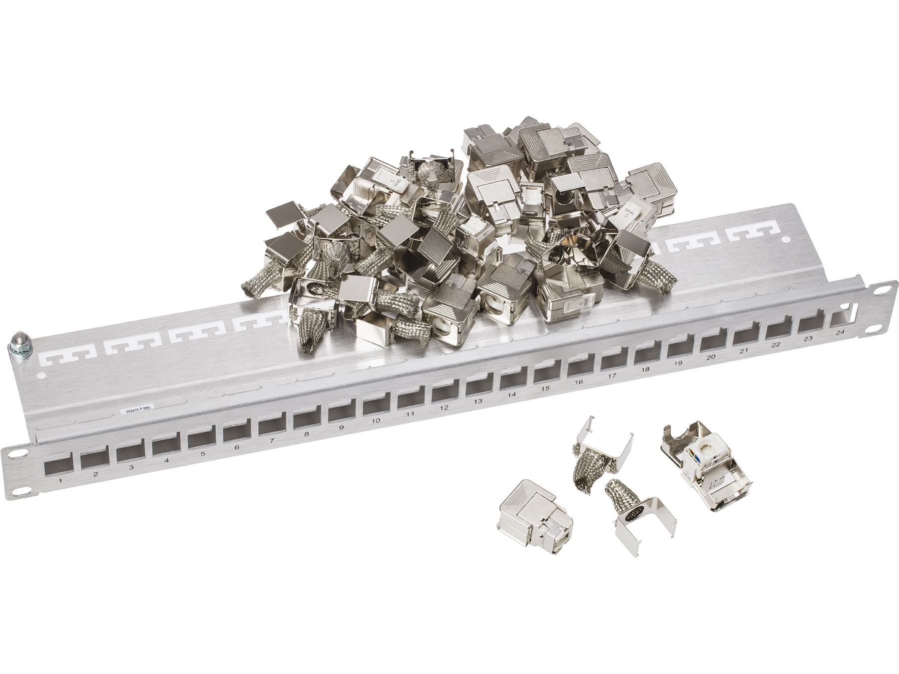 Corning Patchpanel 24 Ports 1HE mit Cat6A PL Modulen UU001622826 | 30210650