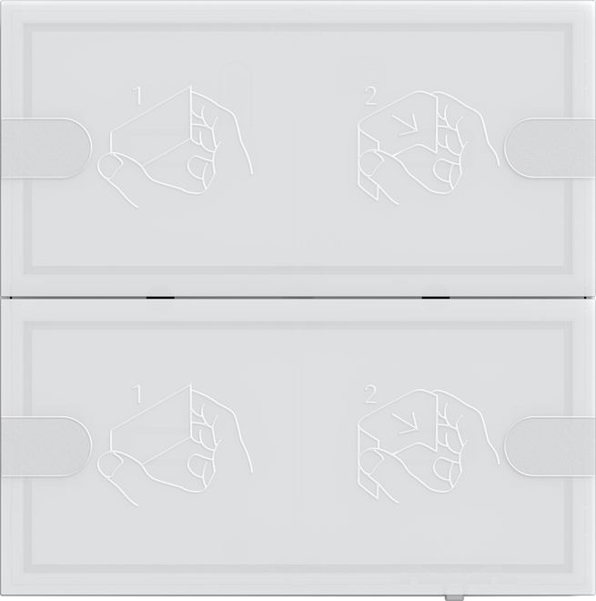 Gira KNX Tastsensor 4 Komfort 2f TS4 ws 5002003