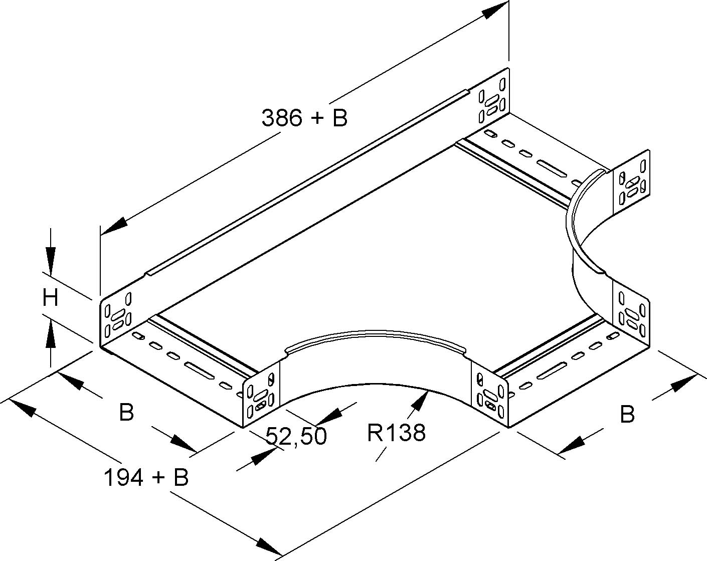 Niedax T-Stück RTS 60.300