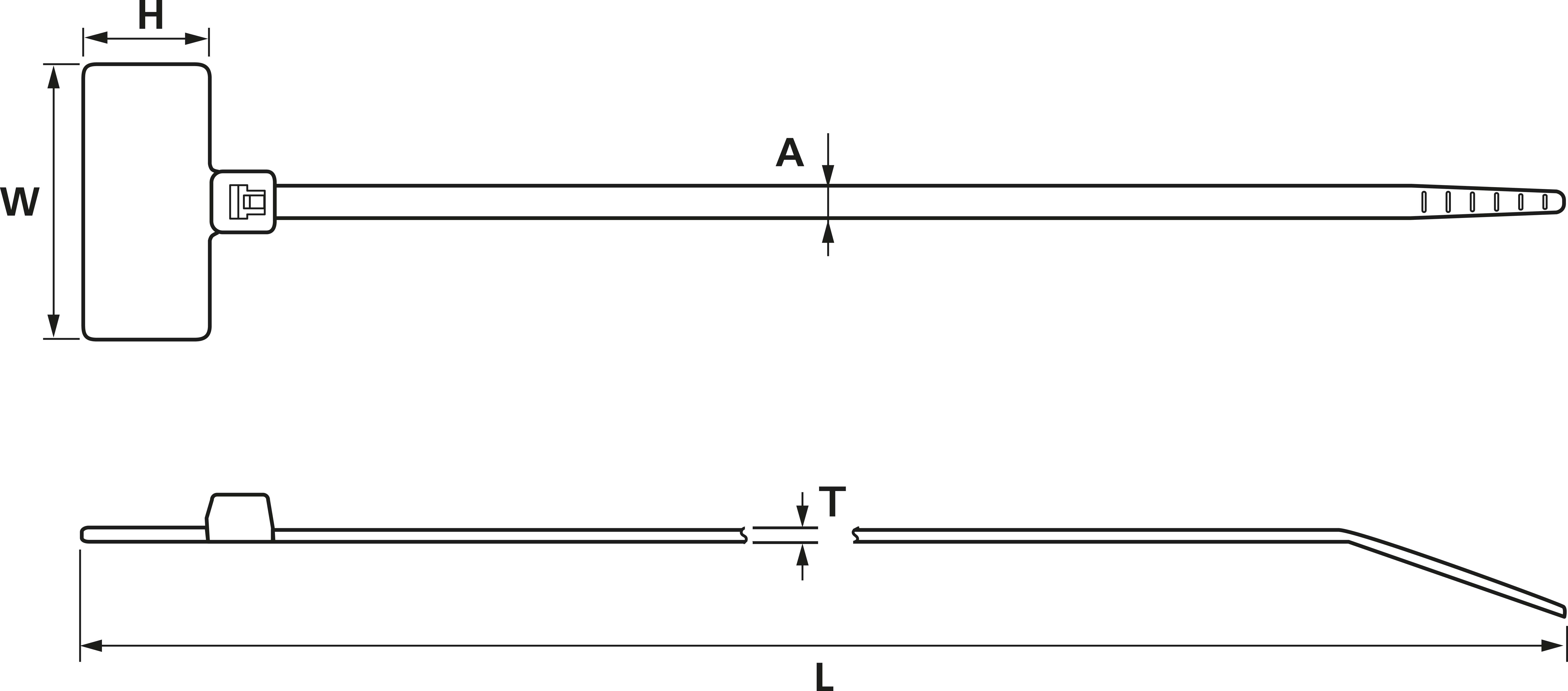 HellermannTyton Kennzeichnungsbinder natur IT18FL-N66-NA