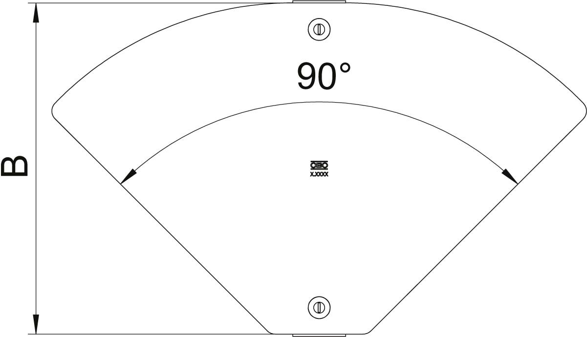 OBO Bettermann Vertr Deckel variabel 0 bis 90°, für RBMV DFBMV 200 FS