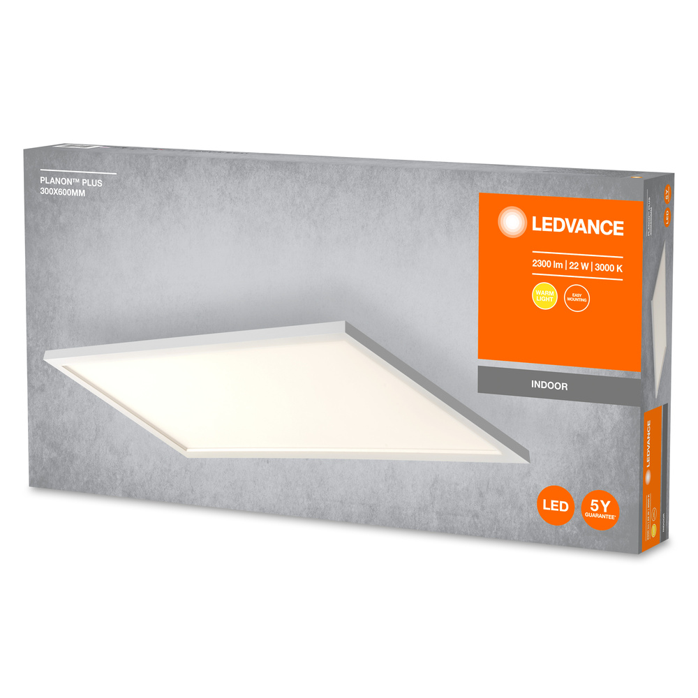 Ledvance LED panel luminaire for ceiling mounting PLANON Plus 300X600mm 3000K – 4058075601253