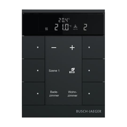 Busch-Jaeger HVAC-Slave-GerÃ¤t 6fach, BE, sw, matt SBS/U6.0.11-885 ...