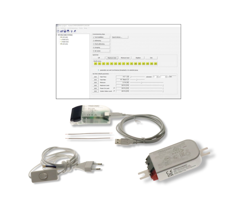 watt24 DALI programming set (DALI USB Mouse, Power Supply, Software)