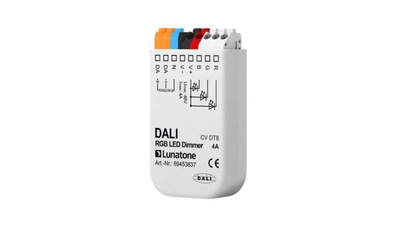 Lunatone Lichtmanagement LED-Dimmer DALI RGB CV 4A