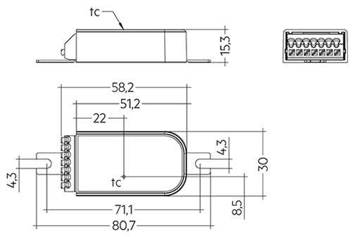Tridonic light control basicDIM Wireless passive module G2