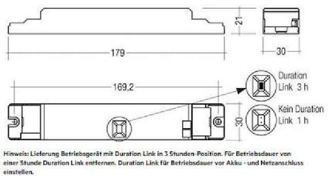 Tridonic emergency light LED-Driver EM converterLED BASIC 204 NiCd/NiMH ...