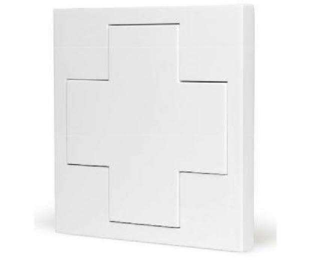 Lunatone DALI Funktaster-Steuermodul wDali Switch Cross Weiß