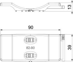 OBO Bettermann Vertr Universal-Gegenwanne kombi. z.Doppelwanne 2058UW ...