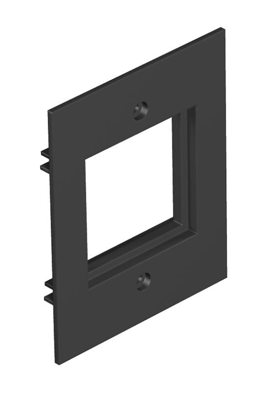 OBO Bettermann Vertr Abdeckplatte 1f Modul 45 in T12L P15S 9011 | 30197148